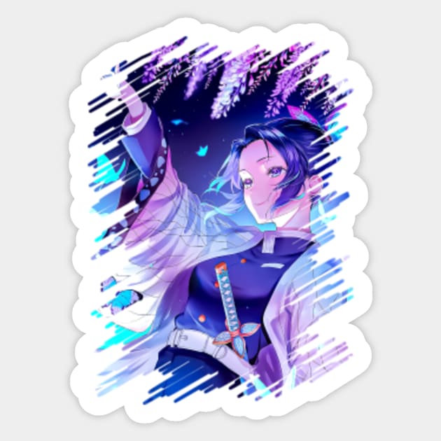 Shinobu Kocho Demon Slayer Sticker Teepublic